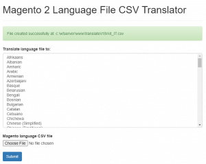 Magento 2 Module i18n CSV File Translator Using Google Translate API - Sales Igniter